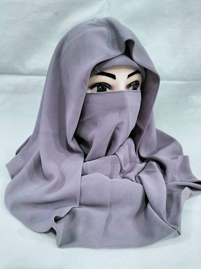 Plain Niqab Ready to Wear - Blush Pink - SuZain Hijabs